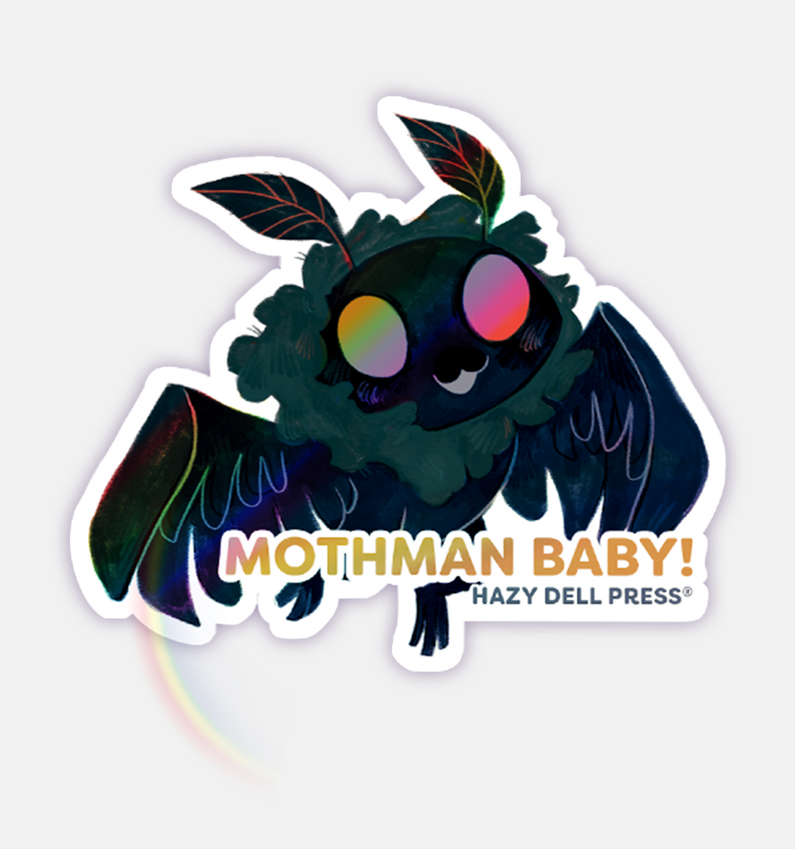 Mothman Baby Holographic Sticker – Hazy Dell Press